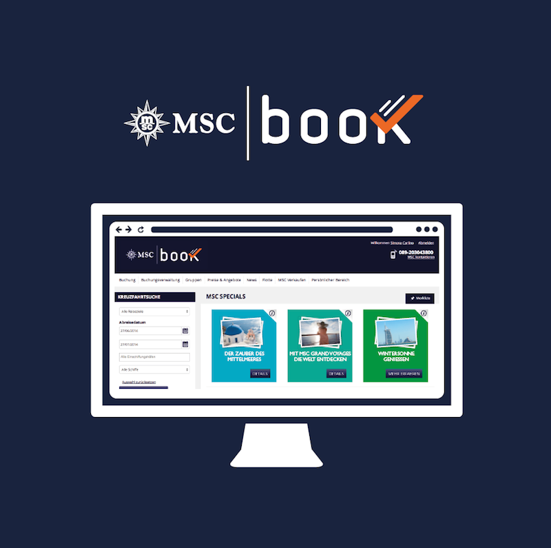 MSC Kreuzfahrten: neues Buchungssystem MSC book - Welcome Aboard
